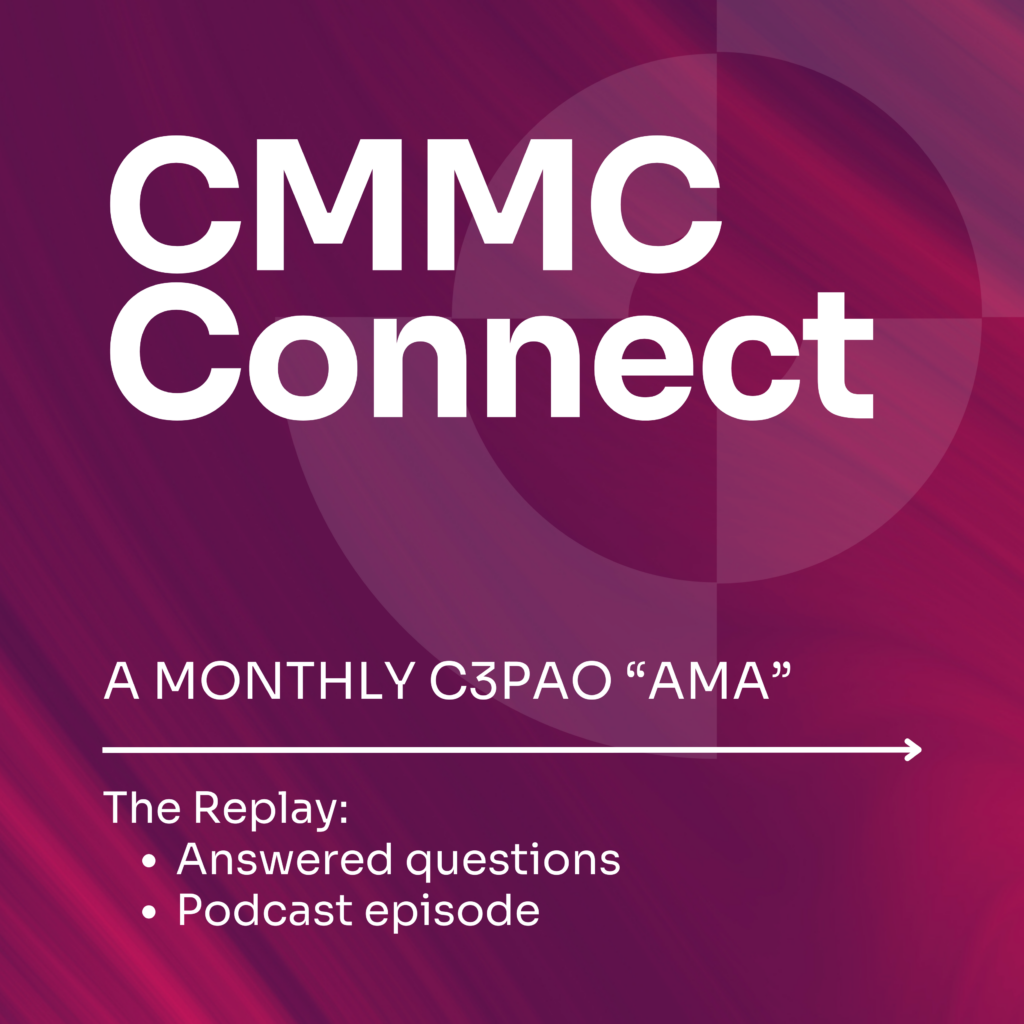 Replay CMMC Connect Webinars - Redspin